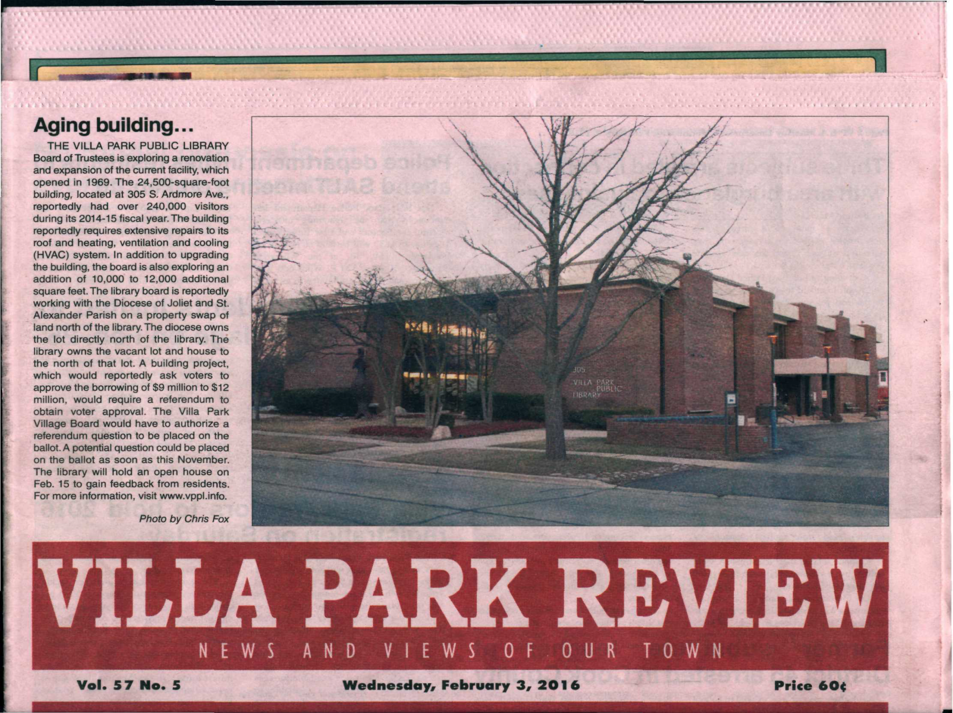 In The News - Villa Park Public Library